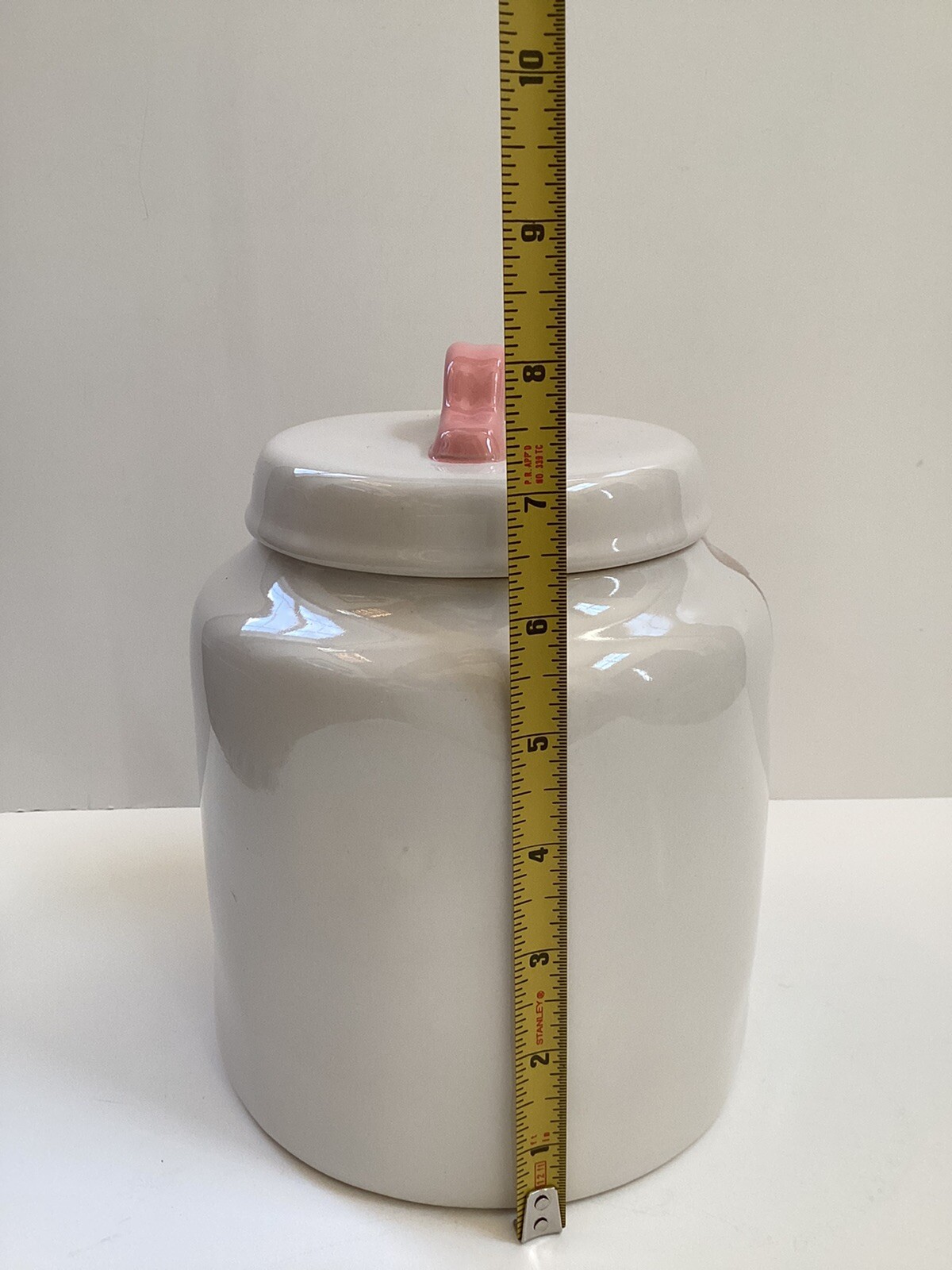 Rae Dunn Bunny Love Canister Cookie Jar Rabbit Ears Easter Large Wide ...