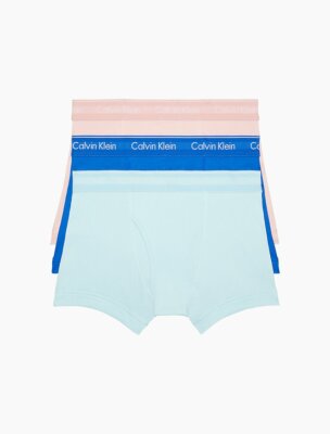 Calvin Klein Men's NB4002-930 Cotton Classic Fit 3-Pack Trunk Size XL ...