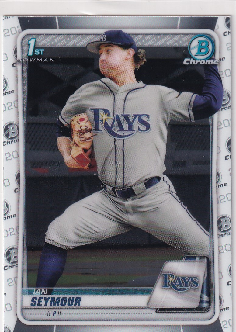 2020 BOWMAN CHROME 1ST RC IAN SEYMOUR TAMPA BAY RAYS FIRST ROOKIE GE ...