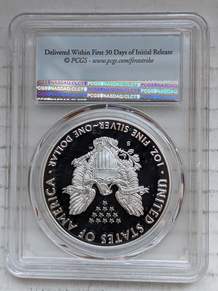 2019-S American Silver Eagle 99.9% Silver PCGS PR69DCAM Limited Edition ...