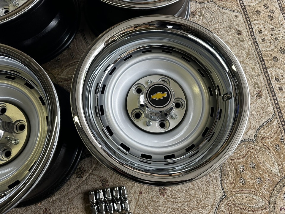1971-87 CHEVY C10 TRUCK 5 ON 5 15X8 GM ORIGINAL TRUCK RALLYS,GM METAL ...