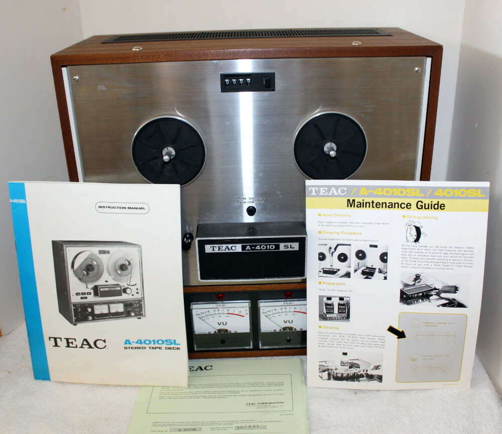 Teac A-4010SL Stereo Reel to Reel Tape Recorder W/ Manual & Cord ...