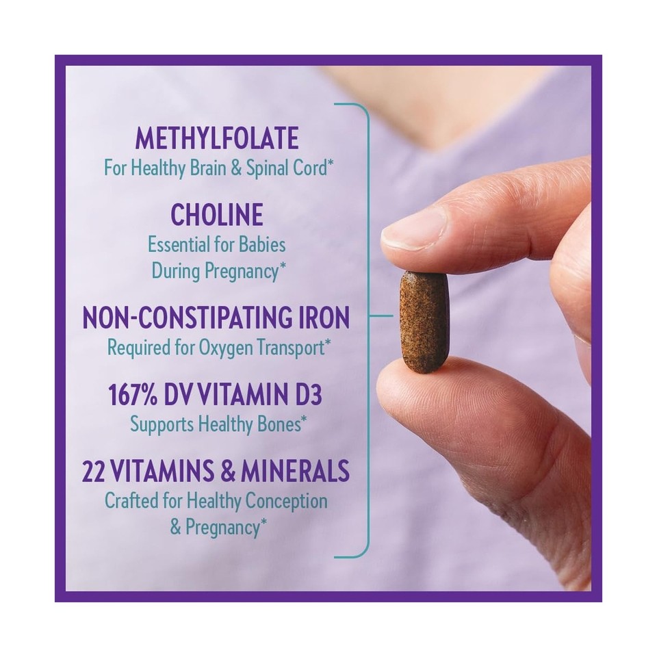 New Chapter Prenatal Vitamins, One Daily Prenatal Multivitamin with ...