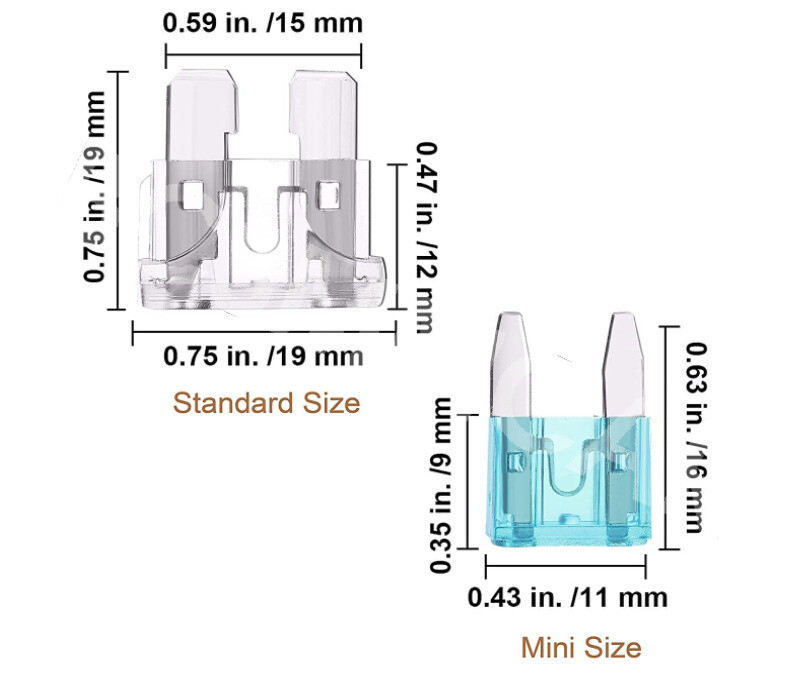 Car Fuses Assortment Kit 250Pcs Blade-Type Replacement Fuses Standard ...