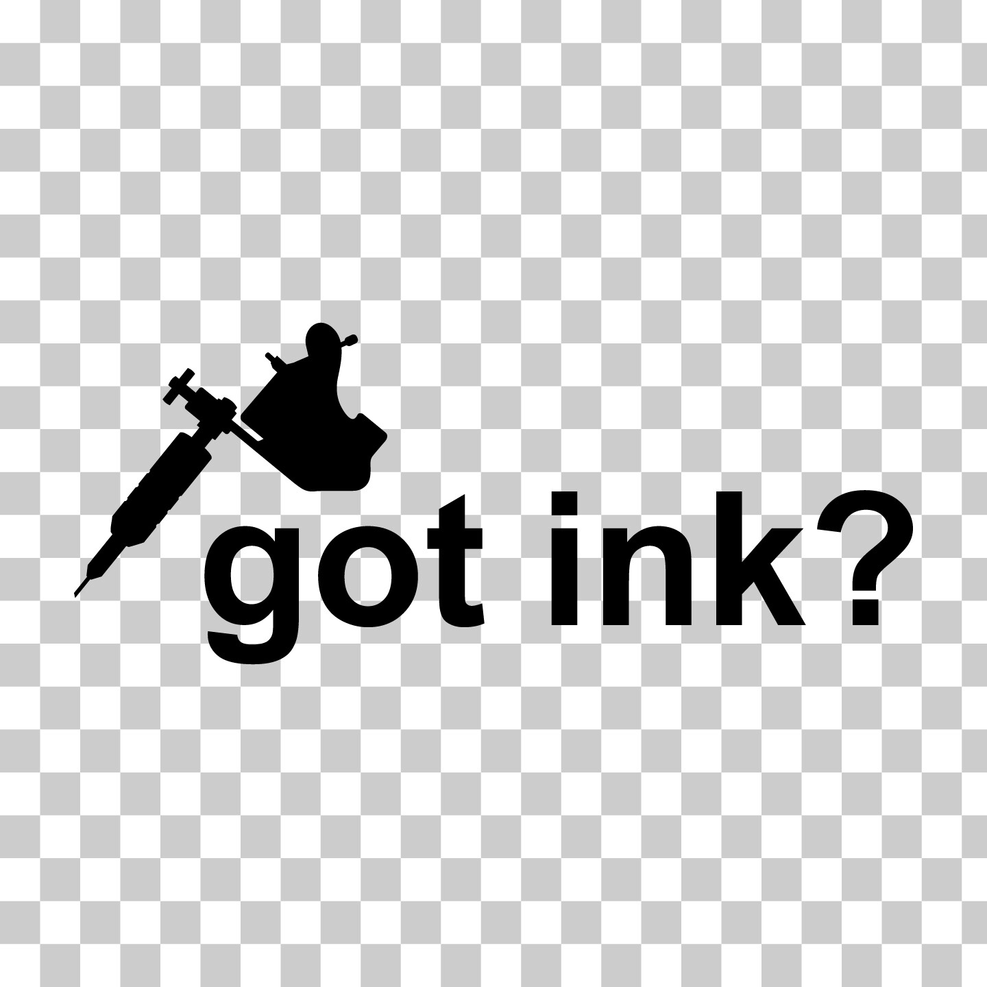 Got Ink? Custom Vinyl Sticker Decal Tattoo Gun Parlor Artist Inked | eBay