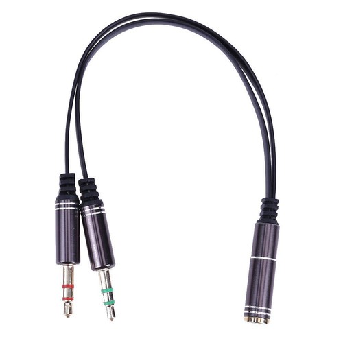 3.5mm Stereo Audio Y Splitter 1 Jack Female to 2 Male Headphone Adapter ...
