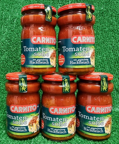 (12€/l) 5x Carnito Tomatensoße mit gemischtem Hackfleisch 325ml ...