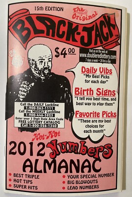 2012 Black Jack Numbers Almanac 15th Edition - Lottery Book, Numerology ...