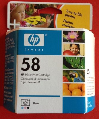 58 photo color ink HP PSC 2510 2410 2210 2175 2110 1350 printer scanner ...