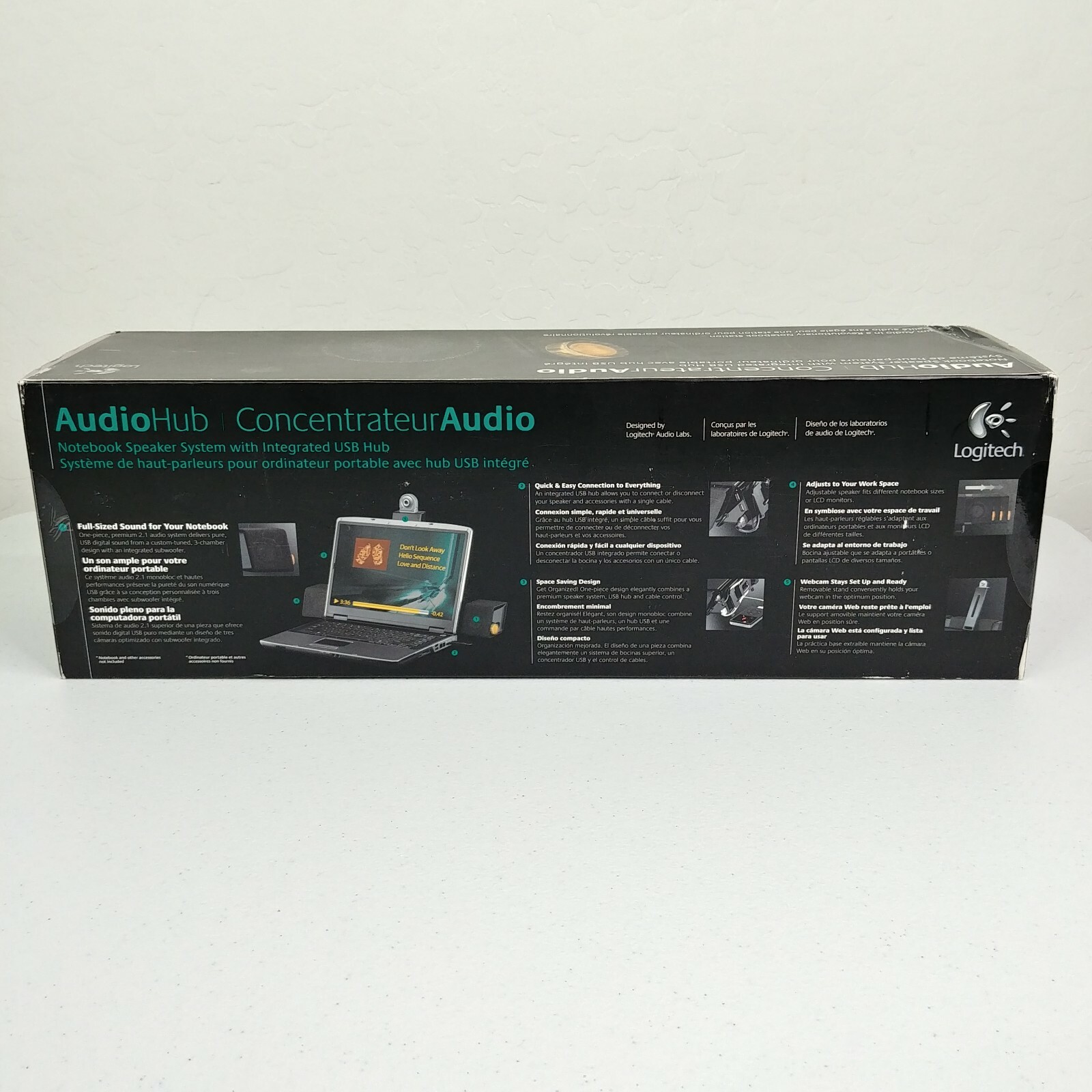 Logitech AudioHub 2.1 Channel Notebook Speakers with USB 2.0 Hub | eBay