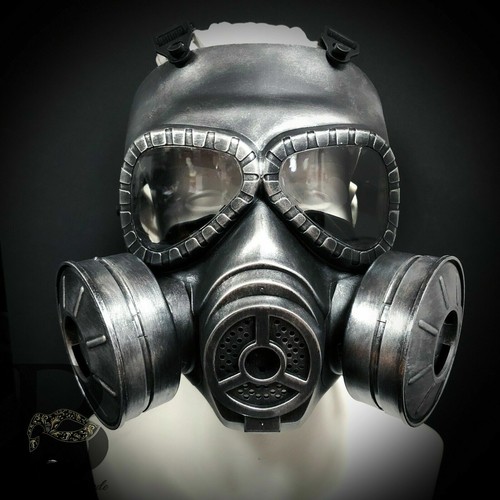 Steampunk Gas Mask Goth Halloween Costume Respirator Cosplay Goggles ...