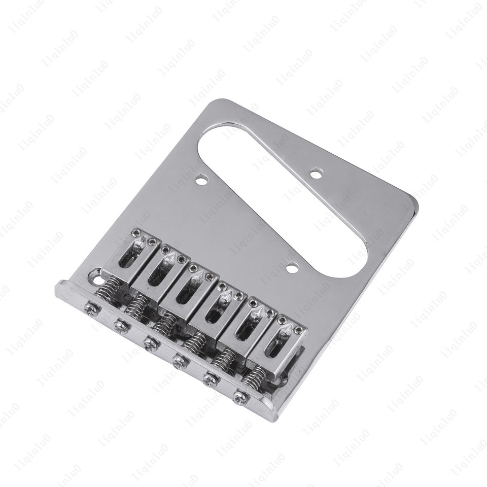 Chrome 6-Saddle Modern Tele Bridge Assembly For Fender Telecaster ...
