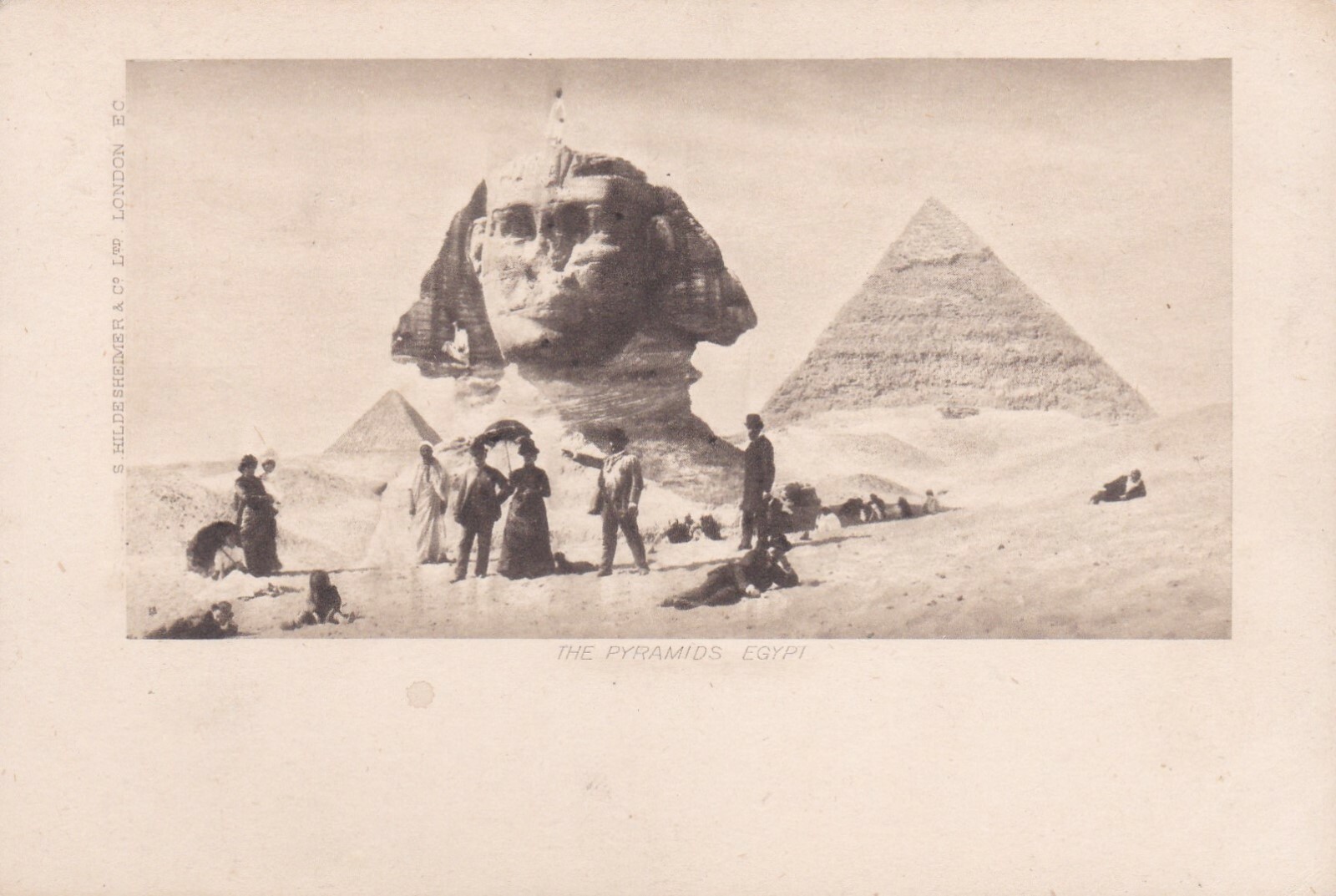 Real Photo Antique Postcard, Circa 1900, Egypt, Sphinx, Pyramids rare ...