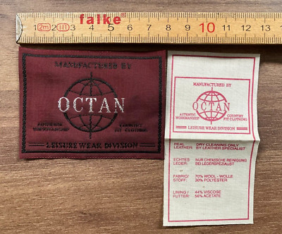 OCTAN Leisure Wear Division Set of 2 Vintage 1980s/90s Embroidered Sew ...