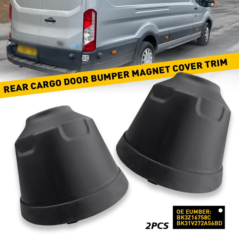 2x Rear Cargo Door Stop Bumper Magnet Cover for Ford Transit 150 250 ...