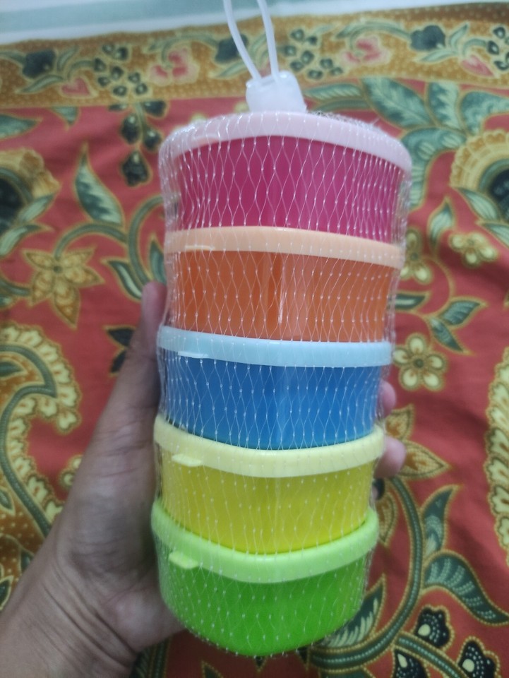 5 Pcs Tupperware Tupper Mini Midgets Container Heart shape Set Random ...