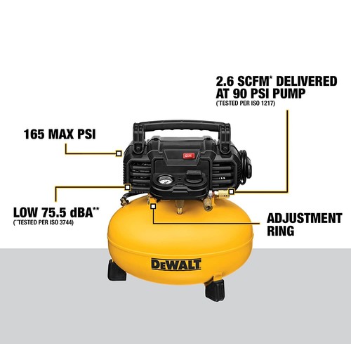 DeWalt Pancake Air Compressor 6 Gallon 165 PSI DWFP55126 NEW | eBay