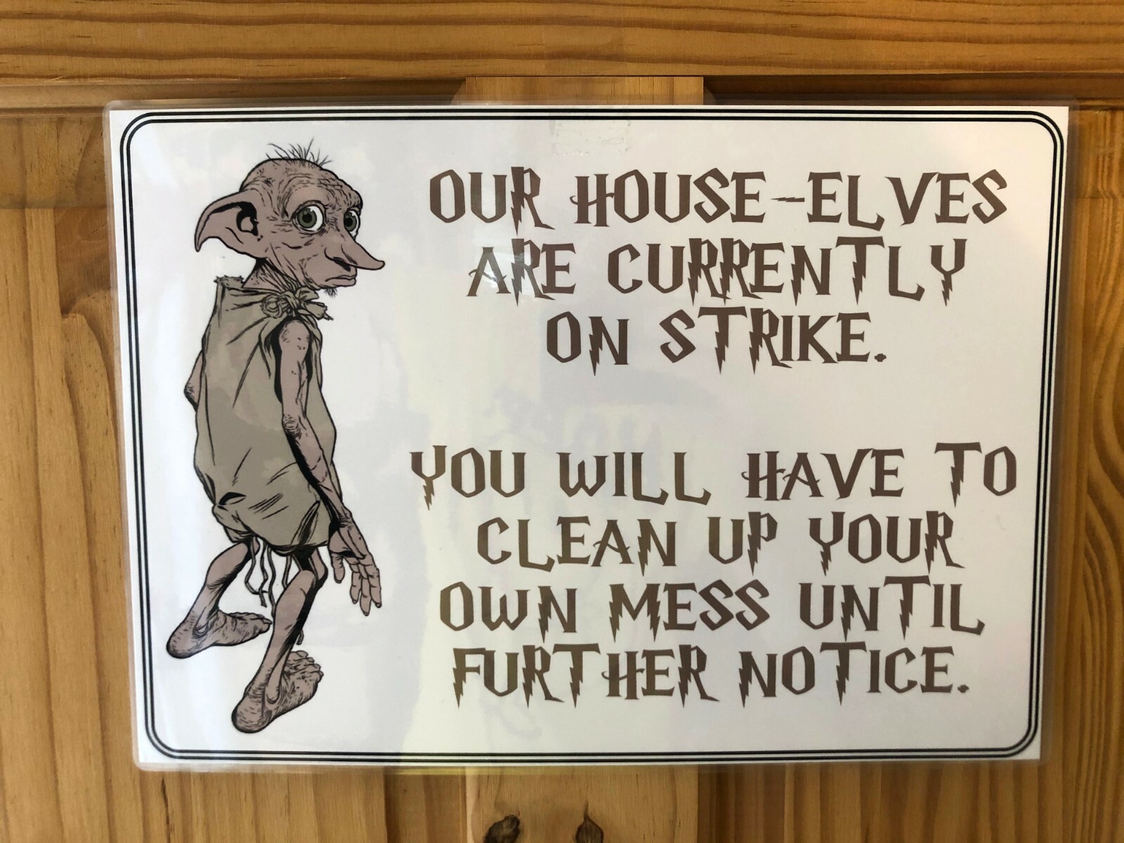 Harry Potter Poster & Hogwarts - Dobby The House Elf - Laminated Print ...