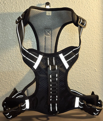 DUOMM LARGE DOG HARNESS WALKER VEST ADJUSTABLE FASTENERS L LEASH K-9 | eBay