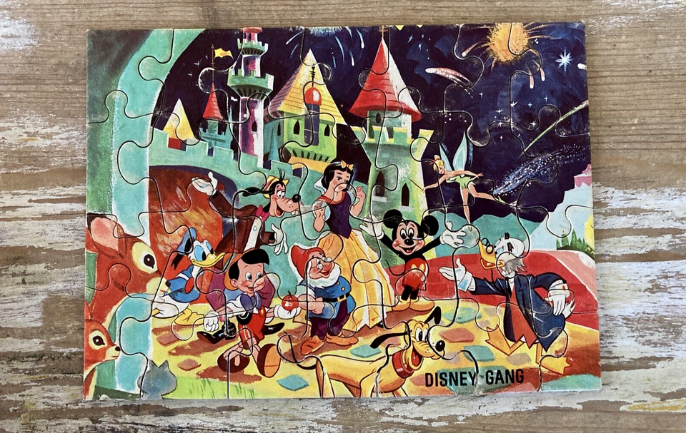 Vintage Jaymar Bantam Pocket Picture jigsaw puzzle Walt Disney Gang ...