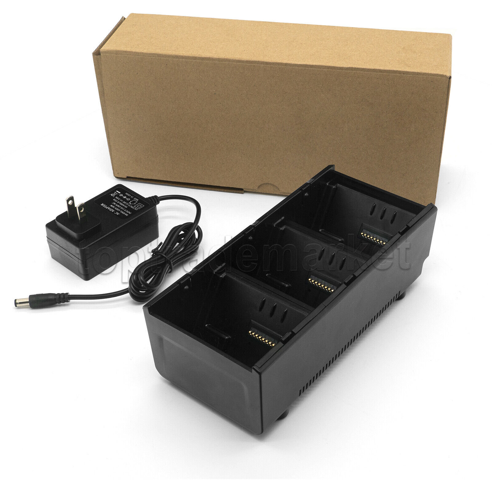 3 Slot Battery Charging Cradle + Adapter for Zebra ZQ610 ZQ620 Battery ...