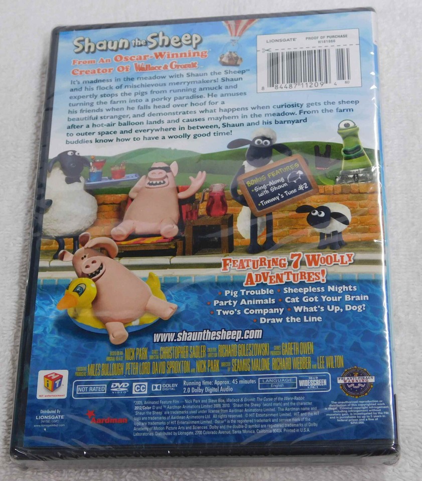 Shaun the Sheep Shear Madness DVD NEW SEALED 7 Woolly Adventures | eBay
