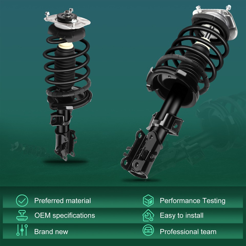 2x For Volvo S60 / S80 / V70 Front Complete Struts With Coil Spring ...