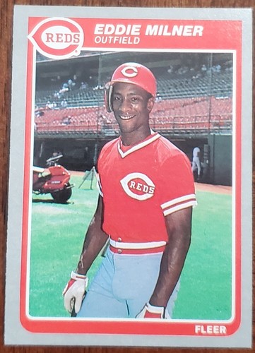 1985 FLEER EDDIE MILNER CINCINNATI REDS CARD #541 NM/MT | eBay