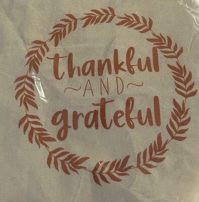 Juncture Tote Bag Thankful And Grateful 16 x 14 in | eBay
