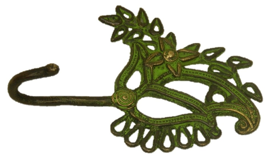 Parrot Shape Handcrafted Brass Victorian Repro Towel Key Cloth Wall ...