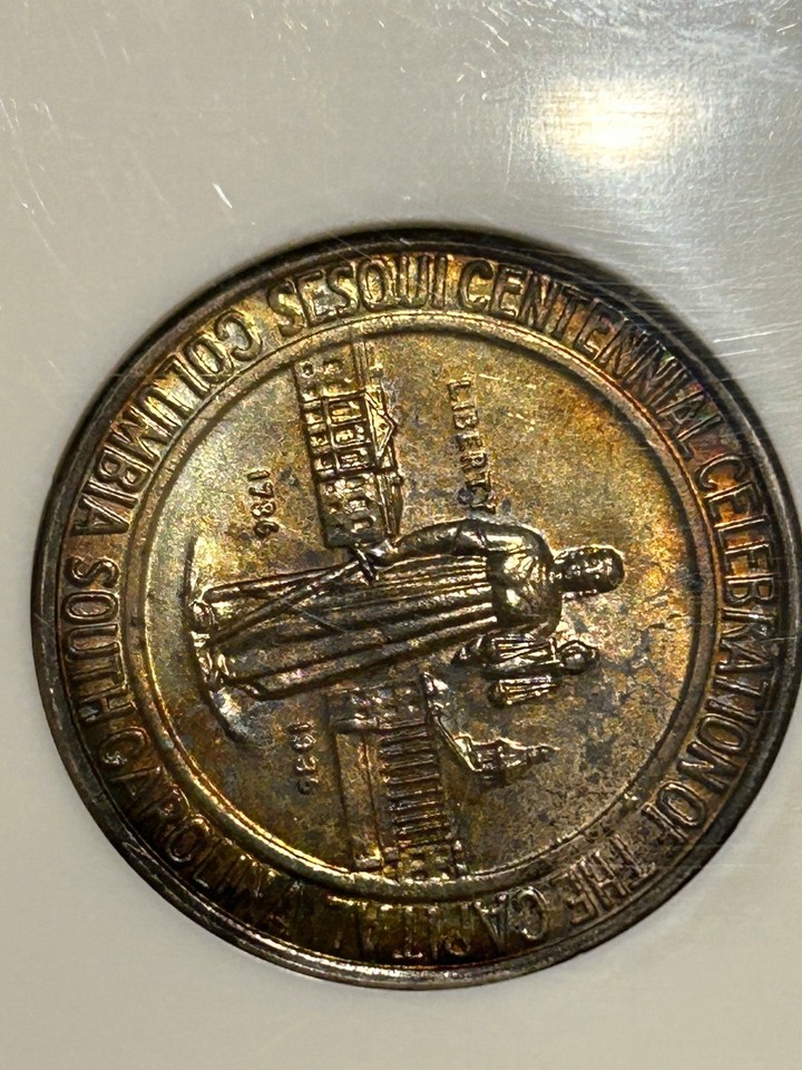 1936 South Carolina Half Dollar NGC MS65 CAC Green Fatty Holder Deep ...
