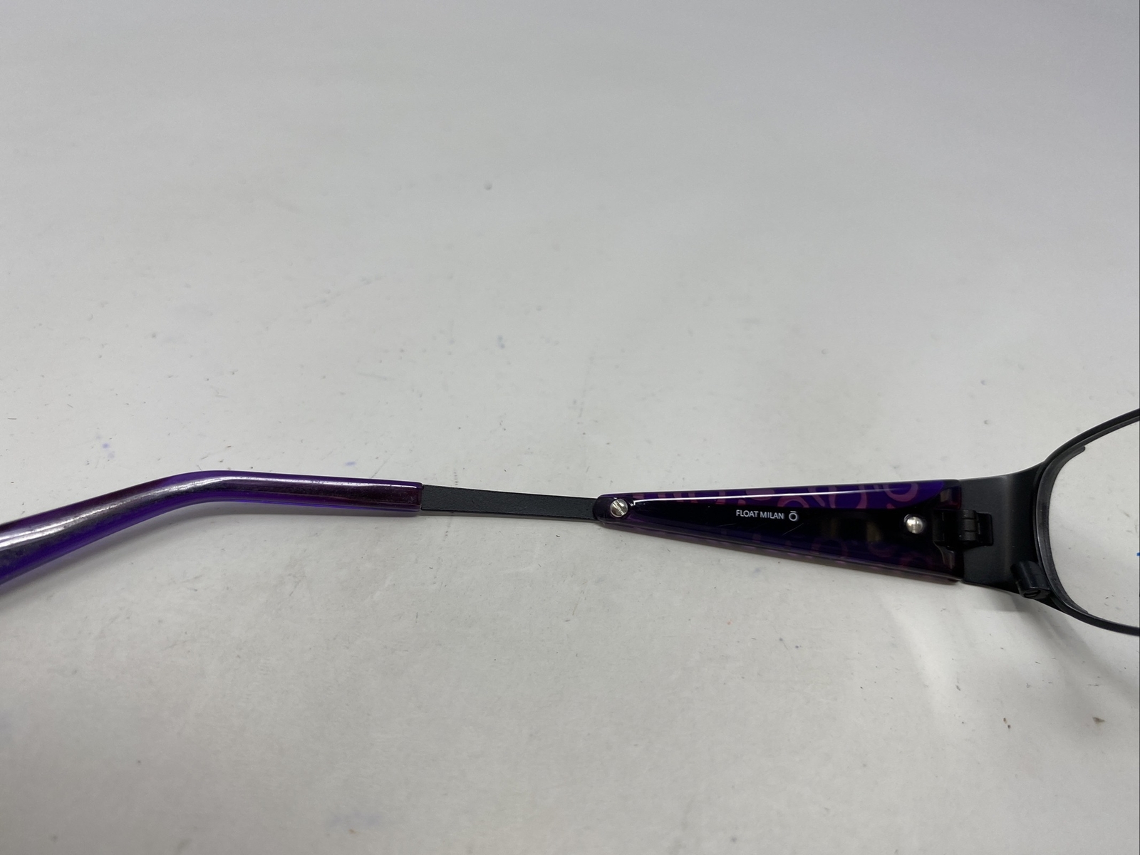 Float Milan 2955 BLK 49-17-135 Black/Purple Metal Full Rim Eyeglasses ...