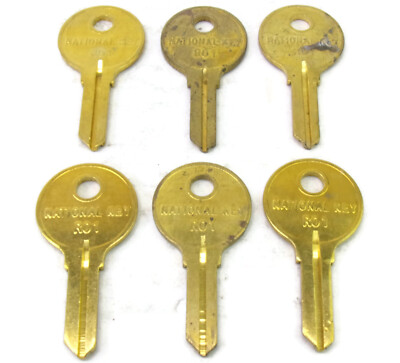 6-pcs R01 ; RO1 Brass Key Blanks NOS Cole National USA | eBay