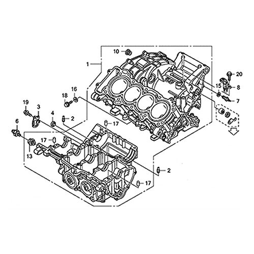 HONDA CBF 600 N S PC43 2008-2013 full engine stainless allen screw kit ...