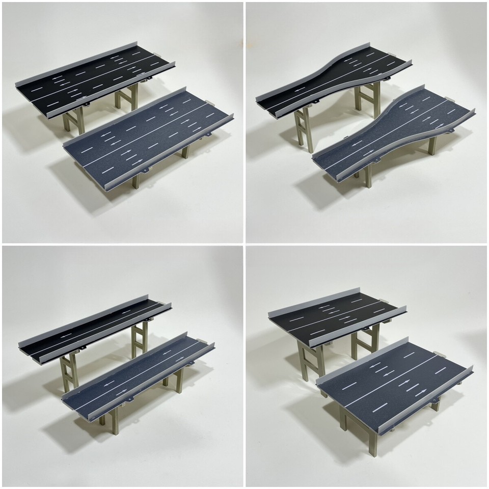 Diorama HO N Scale Highway Viaduct Model City Scene Building Model ...