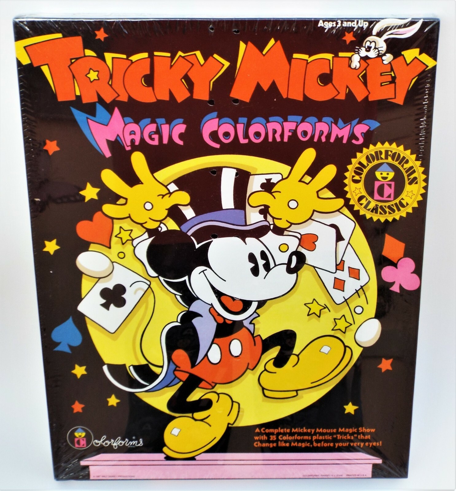 Tricky Mickey Mouse Magic Colorforms MINT Sealed Box 1987 High Grade ...