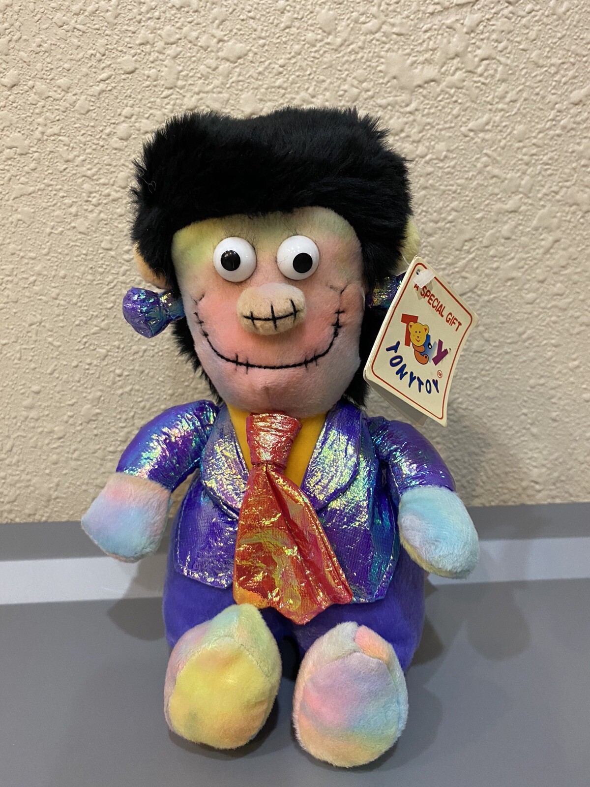 Tonytoy Frankenstein plush tony toy crinkly stuffed Animal halloween W ...