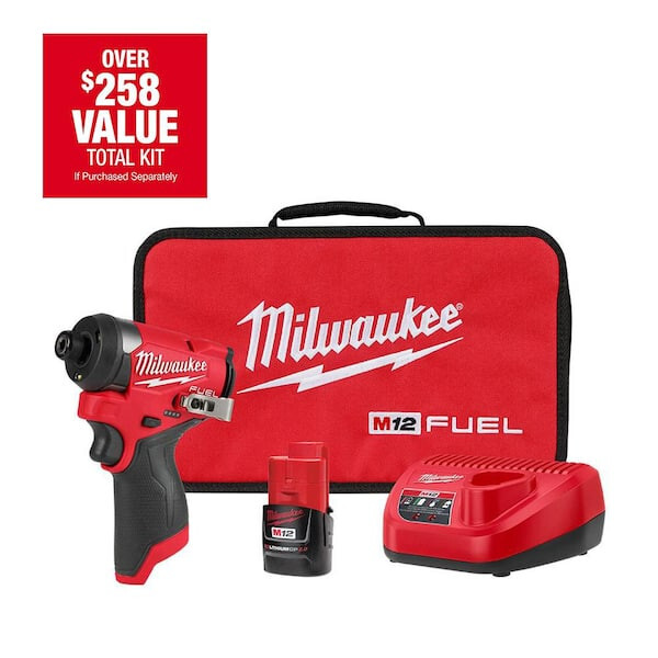 Milwaukee+2553-20+1%2F4in+12V+Impact+Driver+-+Red for sale online | eBay