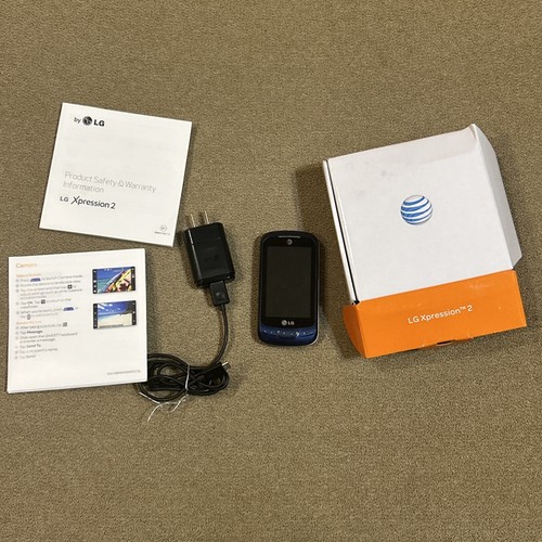 LG Xpression 2 Expression II Slider Phone W/ Box & Instructions WORKS ...