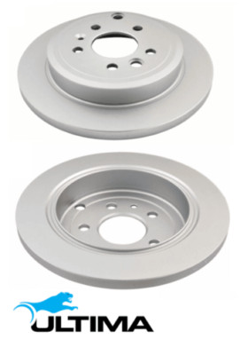 ULTIMA SOLID REAR DISC BRAKE ROTOR SET FOR FORD BARRA ECOLPI 240T 270T ...