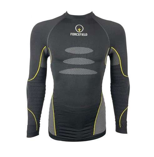 FF6051 La chemise Forcefield TECH 3 BASE LAYER Noir/jaune | eBay