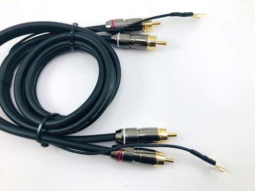 Shielded Cable With Remote Mass 2 RCA Connection Amplifier Turntable 55 ...