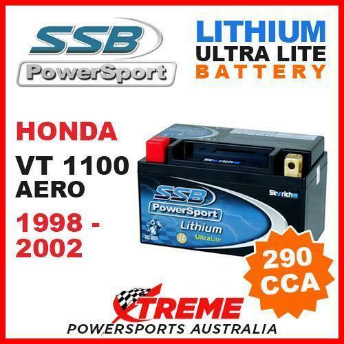SSB 12V LITHIUM ULTRALITE 290 CCA BATTERY HONDA VT1100 VT 1100 AERO ...