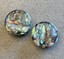 PAIR Abalone Inlay Steel Screw Fit Plugs Tunnels Earlets Gauges Body ...