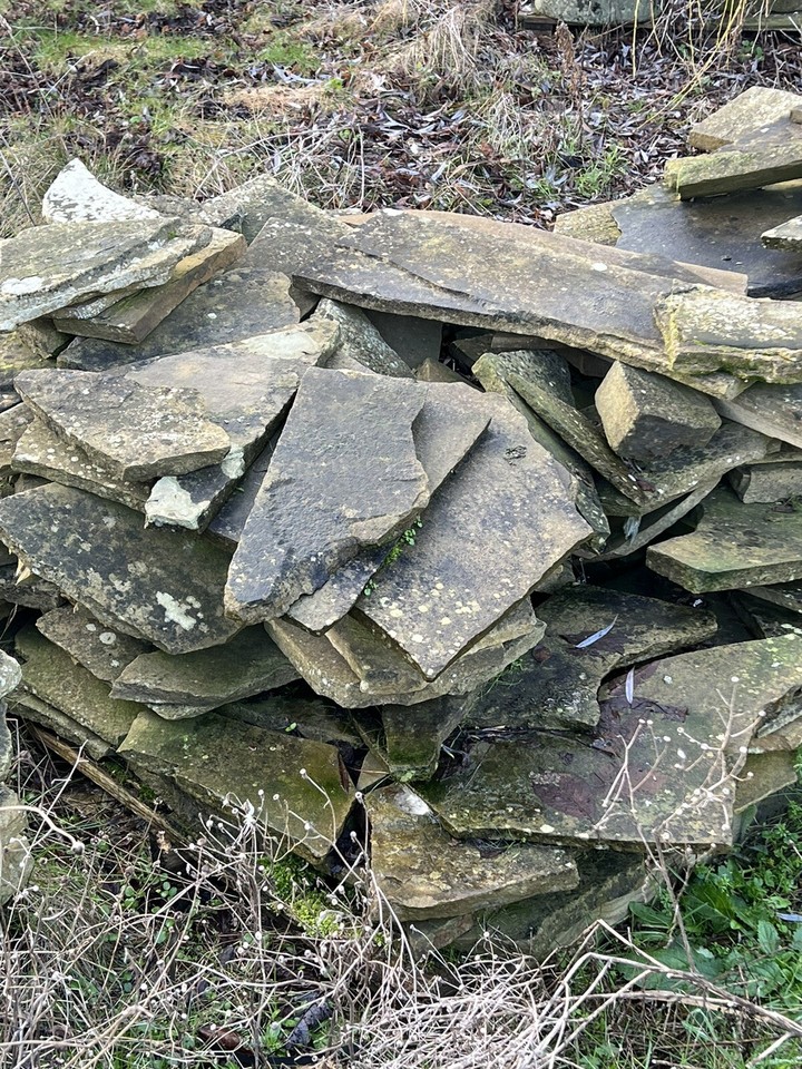 RECLAIMED YORK STONE CRAZY PAVING 5 Pallets Estimated 20m+ | eBay UK