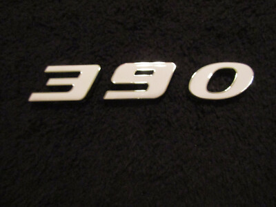 FORD 390 ENGINE ID FENDER HOOD SCOOP QUARTER TRUNK EMBLEM - WHITE | eBay