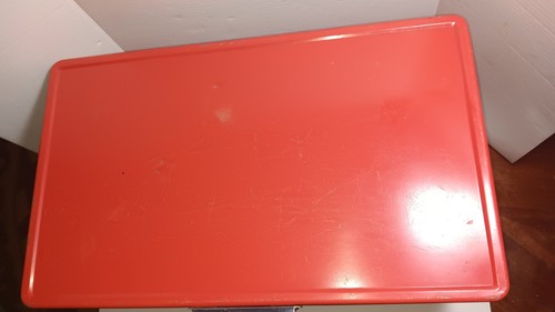 Vintage Coleman Red Metal Cooler w/Handles Bottle Openers & Drain 1970s ...