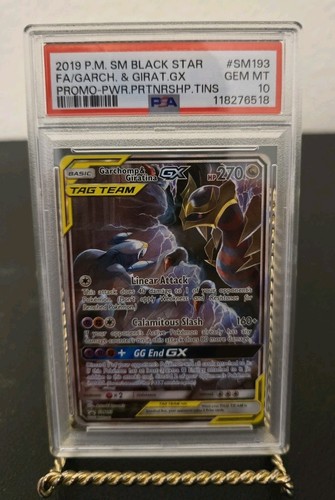 Pokemon Garchomp & Giratina GX SM193 Tag Team Black Star Promo PSA 10 ...