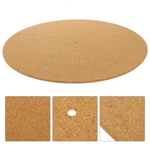 2 Pcs Practical Cork Record Mat Rubber Turntable Slipmats for Vinyl | eBay
