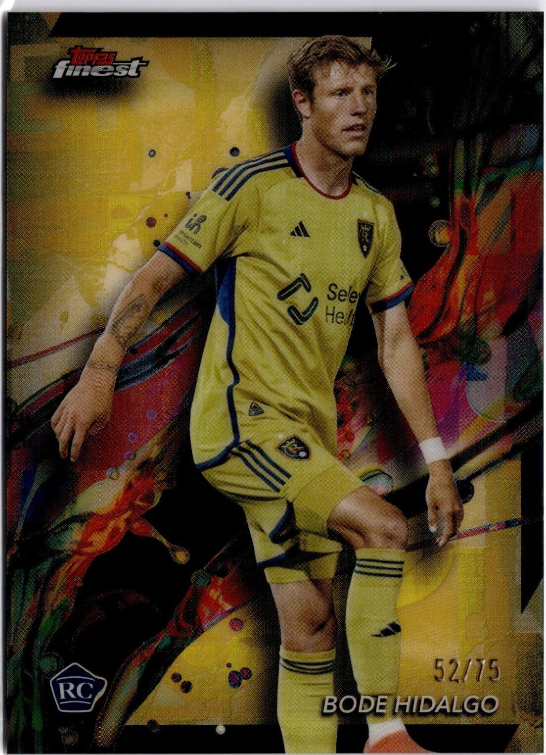 2024 Topps Finest Mls - Common Bode Hidalgo #4 Gold Refractor /75 (RC ...